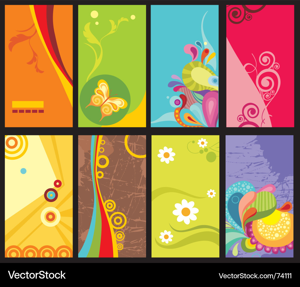 Colorful Splash Backgrounds Royalty Free Vector Image