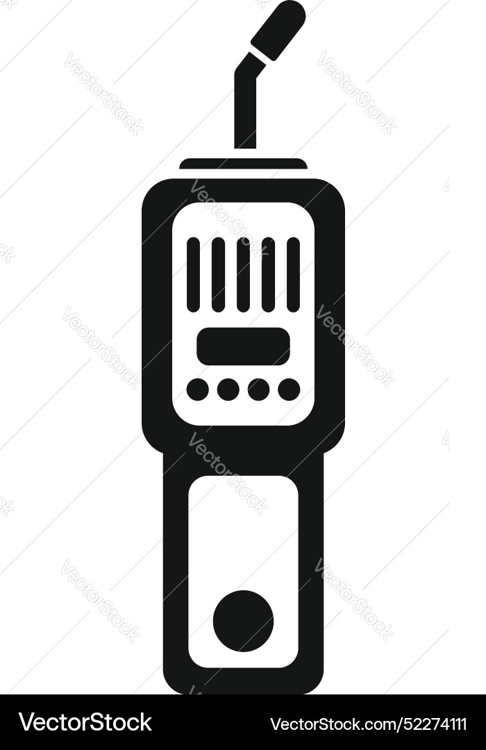 Gas detector device for methane and carbon Vector Image