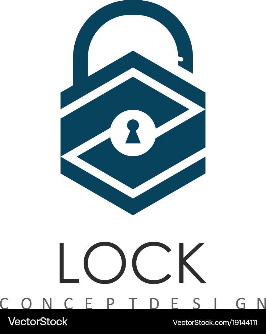 Lock logo Royalty Free Vector Image - VectorStock