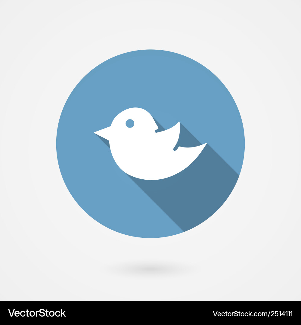 Twitter Bird Icon Royalty Free Vector Image - VectorStock