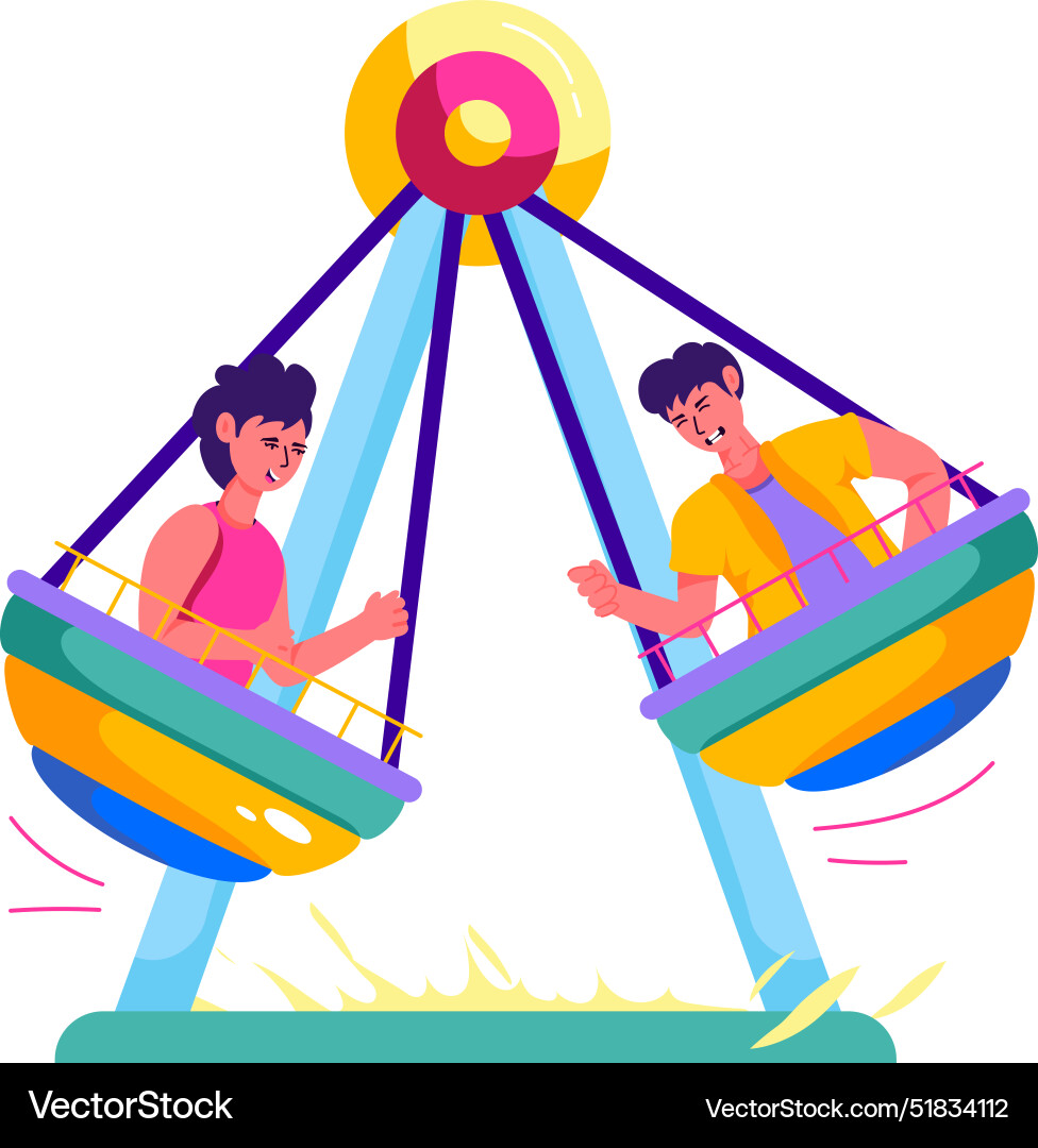 Carousel ride Royalty Free Vector Image - VectorStock