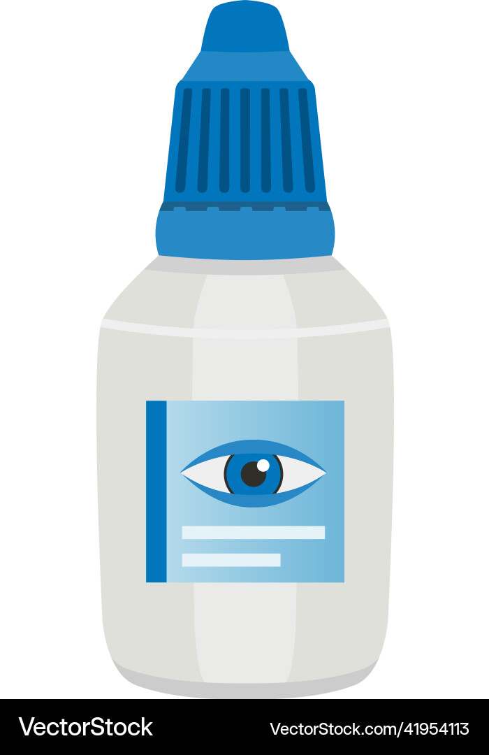 Eye drops vial composition Royalty Free Vector Image
