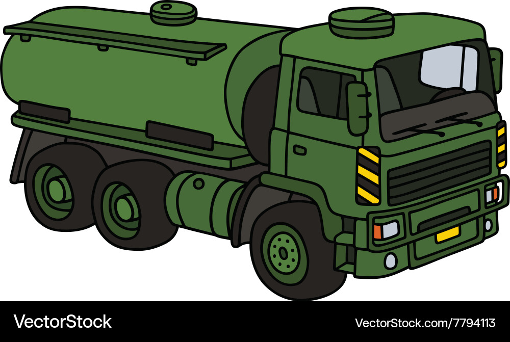 Military Tank Truck Drawing Royalty Free Vector Image