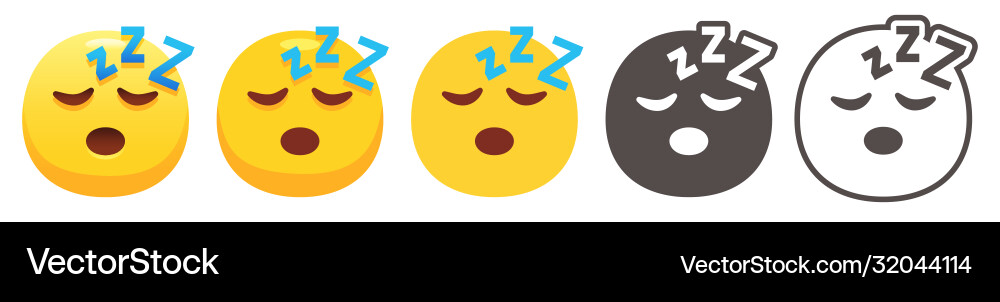 Zzz emoji Royalty Free Vector Image - VectorStock