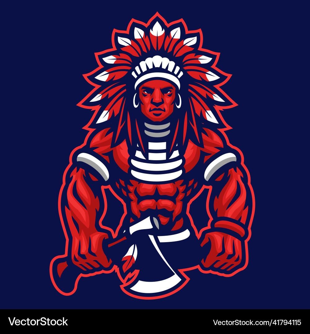 Warrior Chief Logo Native American SVG, American Indian Chief Svg,