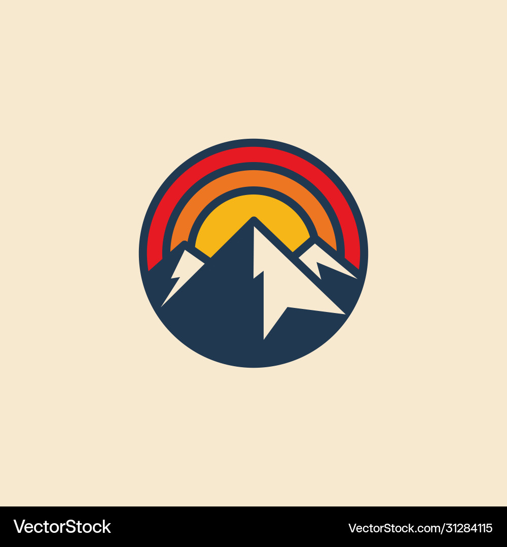 Logo Mountain Circle Vector Images (over 6,000)