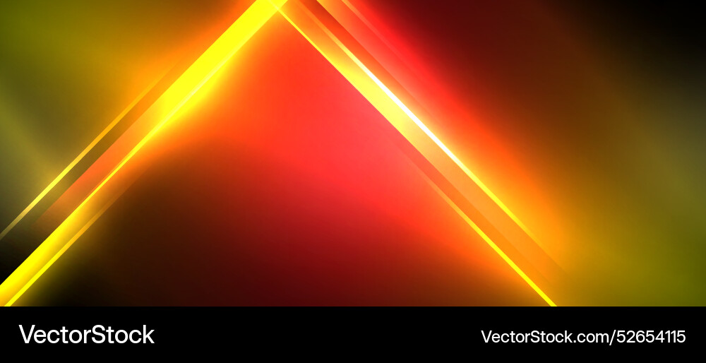 Neon dynamic diagonal light rays background Vector Image