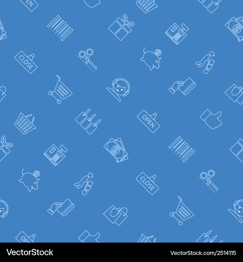 Pattern of purchases and delivery Royalty Free Vector Image