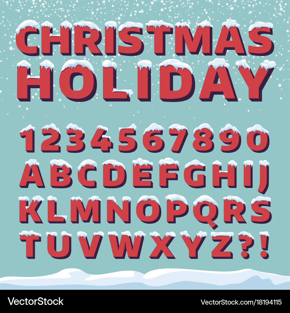 Christmas Alphabet Vector Images (over 10,000)