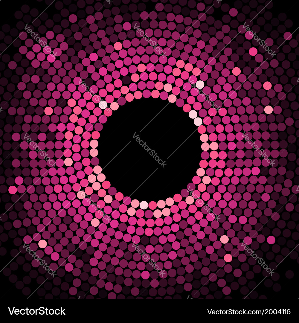 Abstract circle pattern of graduated dots Vector Image