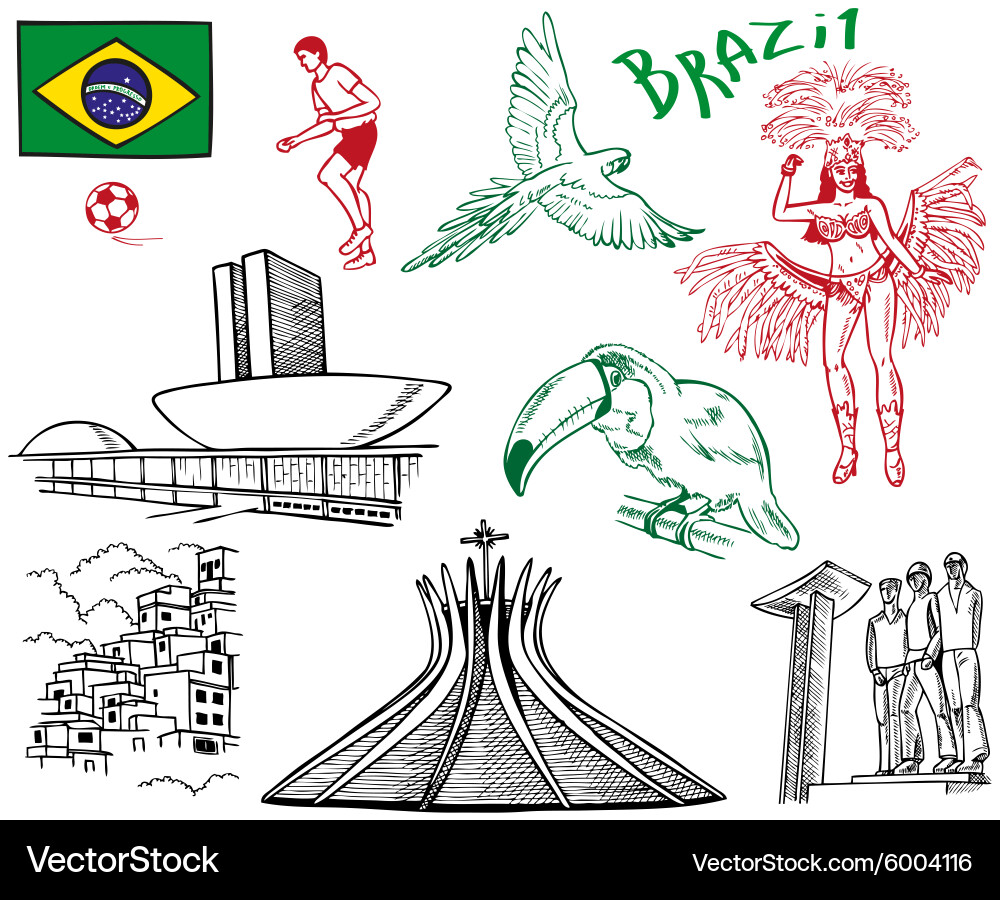Brazil Royalty Free Vector Image - VectorStock