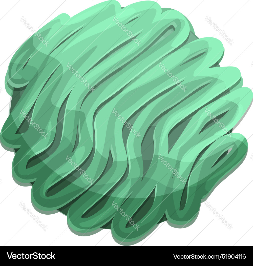 Green bacteria virus forming a sphere shape Vector Image