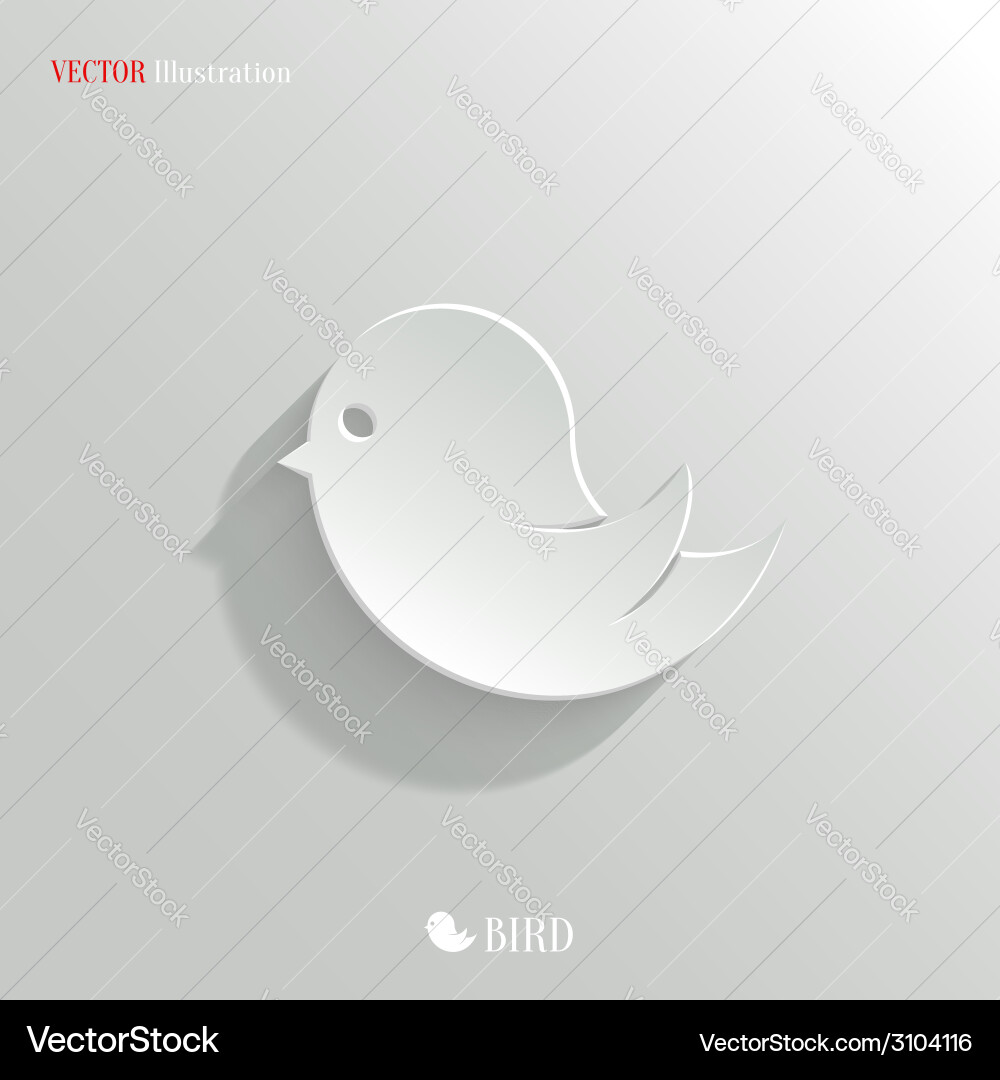 Twitter bird icon - web background Royalty Free Vector Image