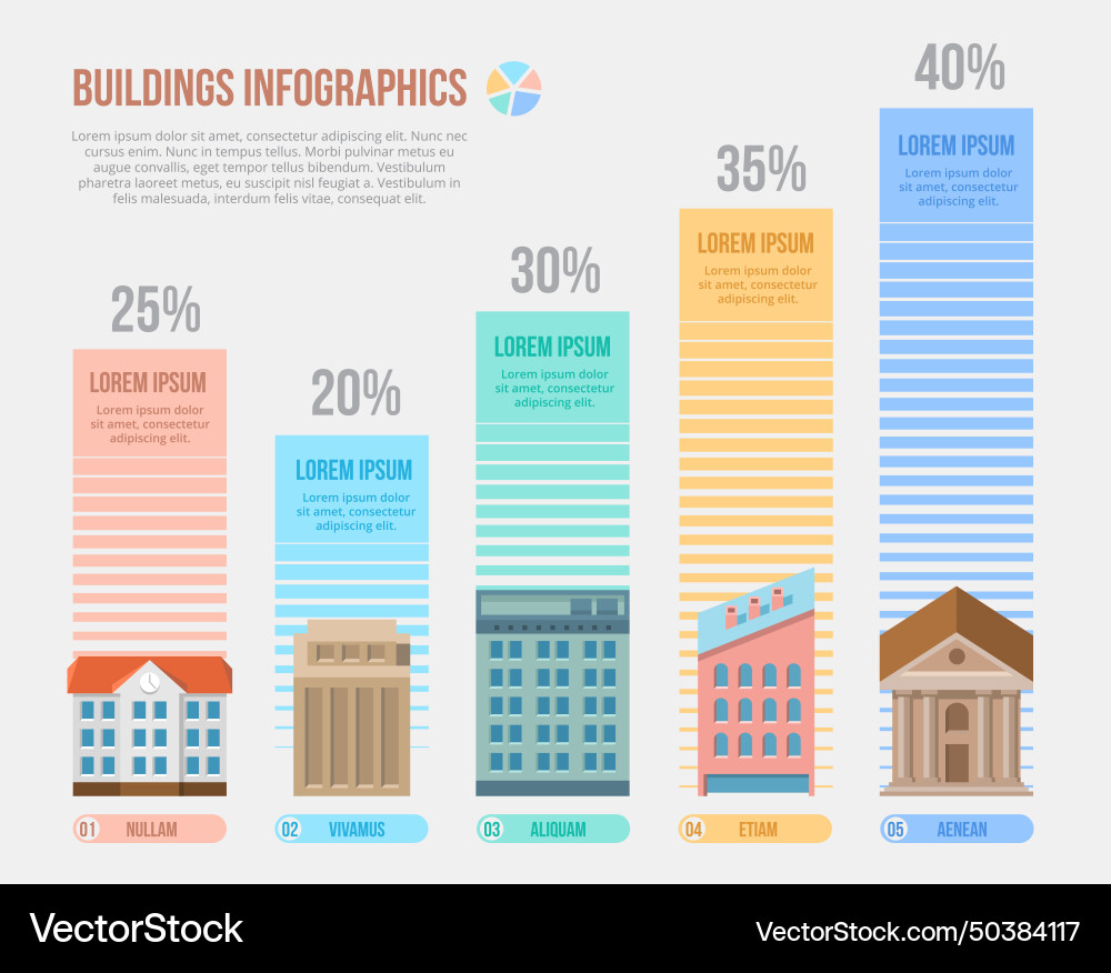 Engineering and building infographics Royalty Free Vector