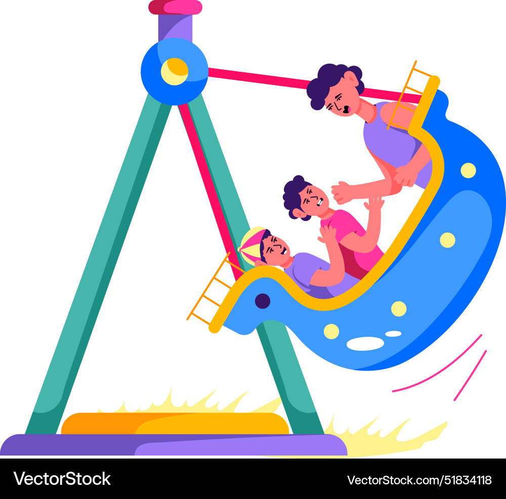 Boat swing Royalty Free Vector Image - VectorStock