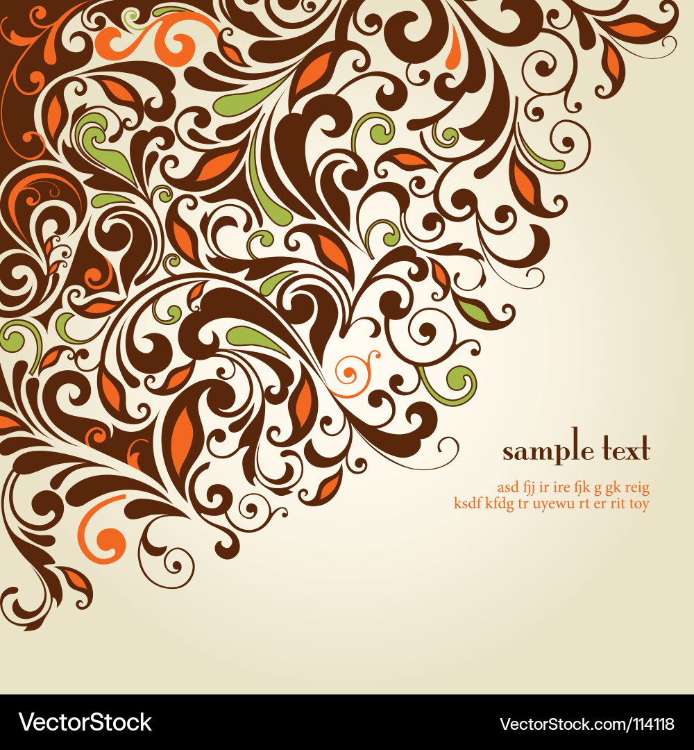 Floral Swirls & Patterns Royalty Free Vector Image
