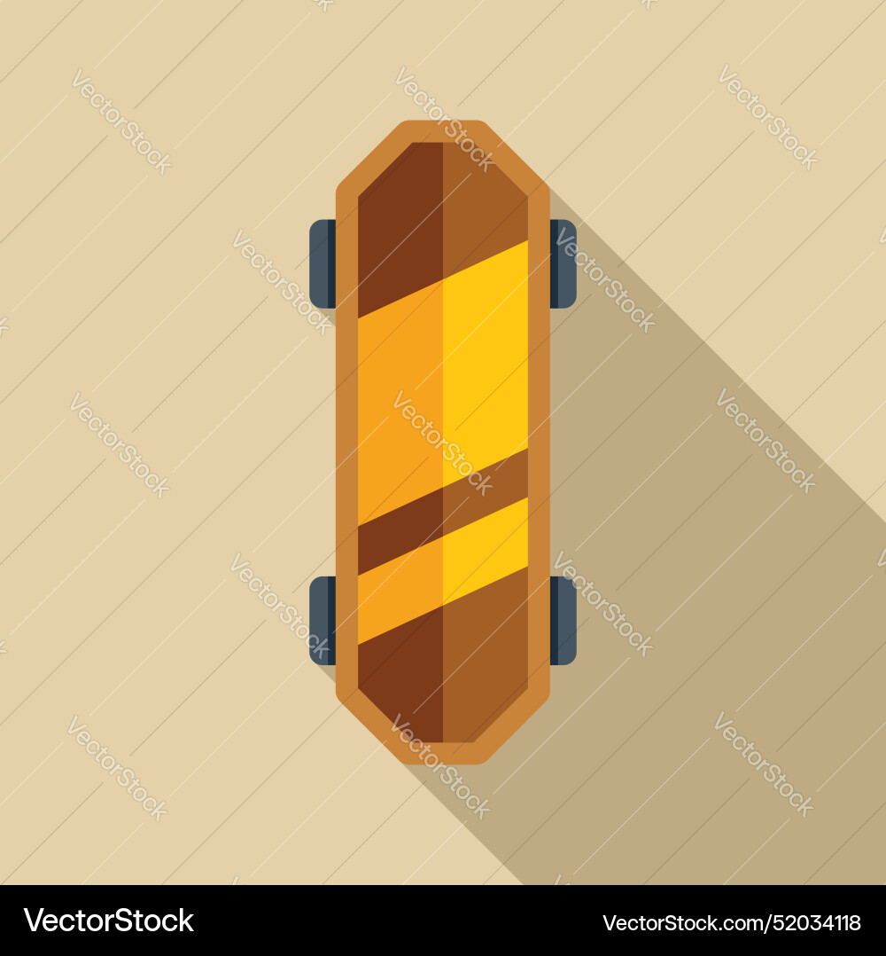 Longboard deck displaying modern design Royalty Free Vector