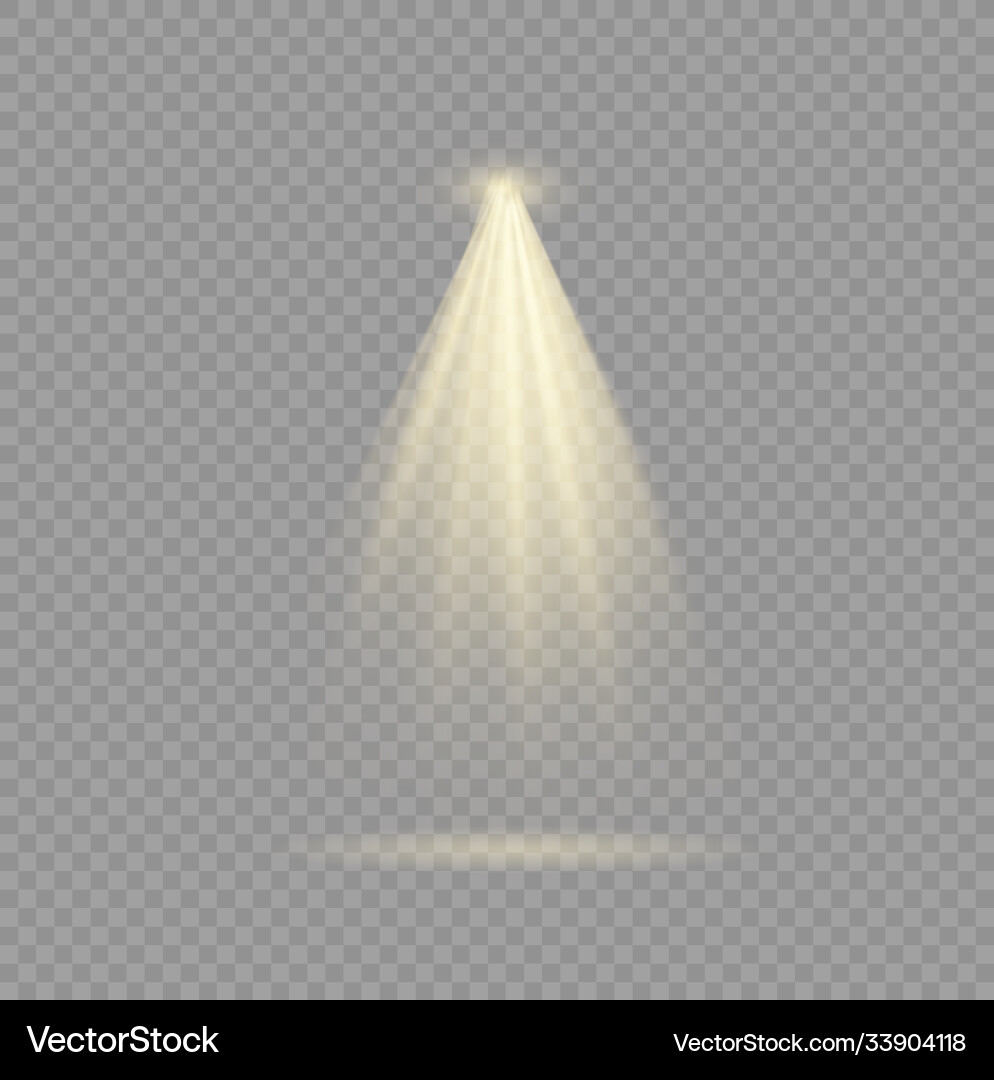 Spotlight light effect Royalty Free Vector Image