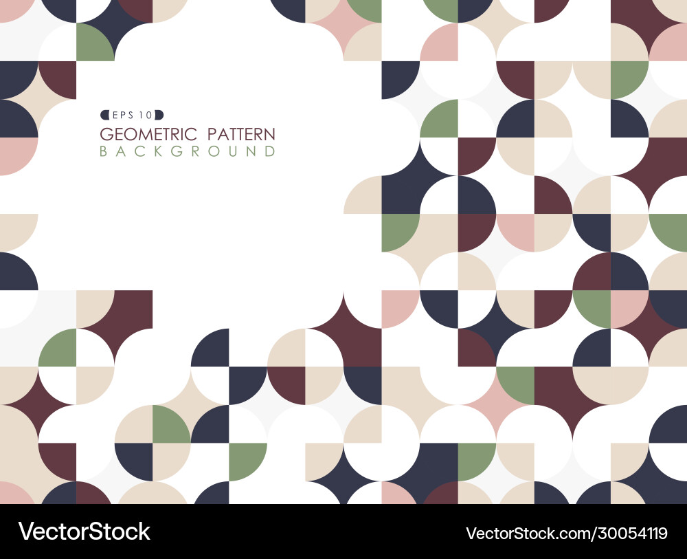 Abstract geometric element pattern design Vector Image
