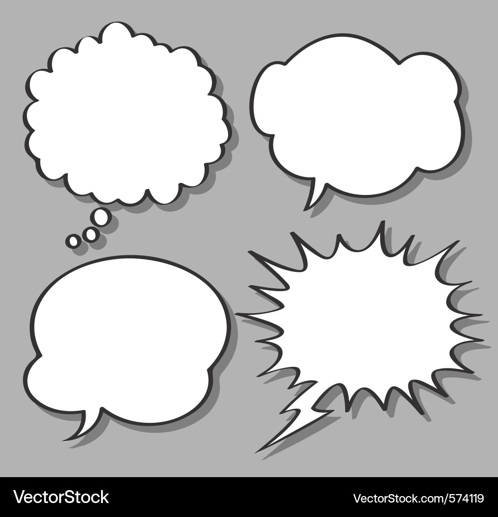 Comical bubble speech Royalty Free Vector Image