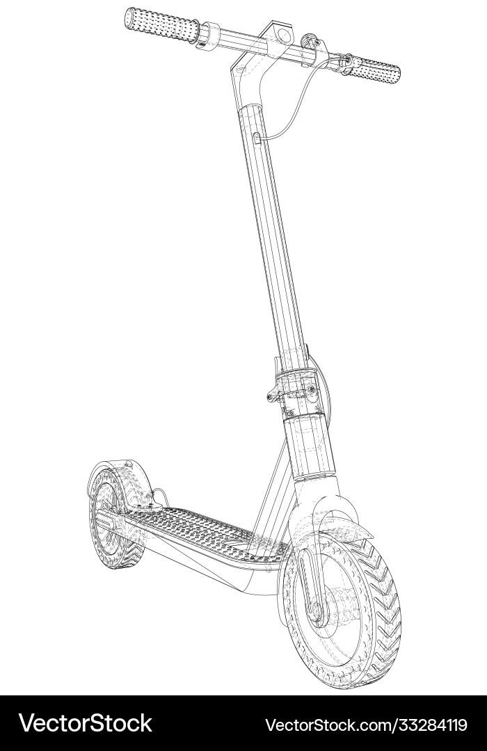 Electric scooter eco alternative transport Vector Image