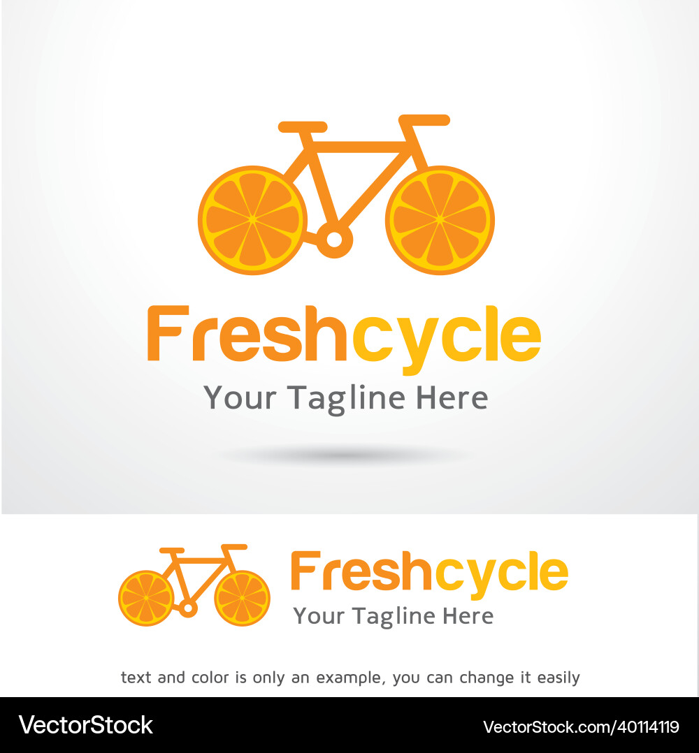 Fresh cycle logo template Royalty Free Vector Image