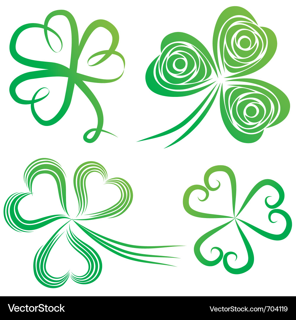 Clover Flourish Vector Images (over 890)
