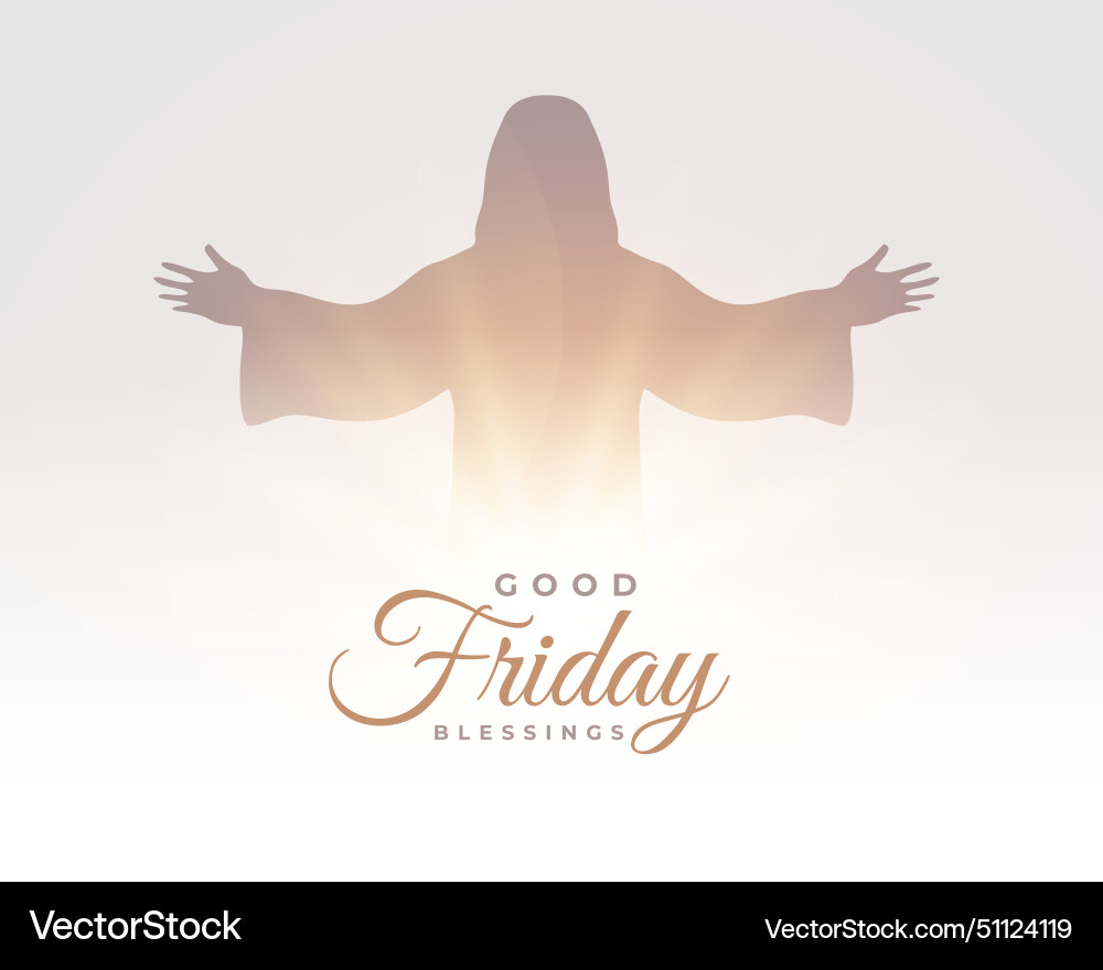Holy week good friday spiritual background Vector Image