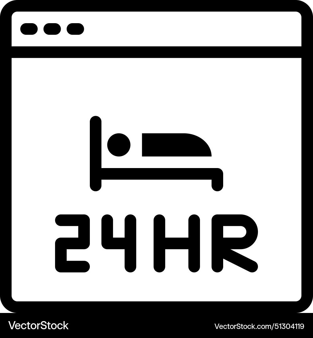 Hotel room service icon suitable for website logo Vector Image