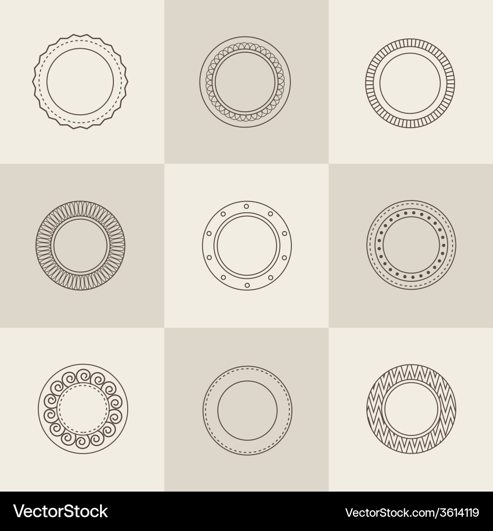 Plate set Royalty Free Vector Image - VectorStock
