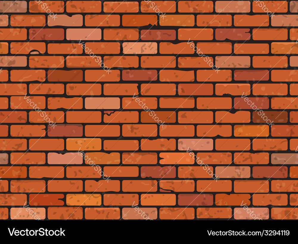 Seamless brick wall Royalty Free Vector Image - VectorStock