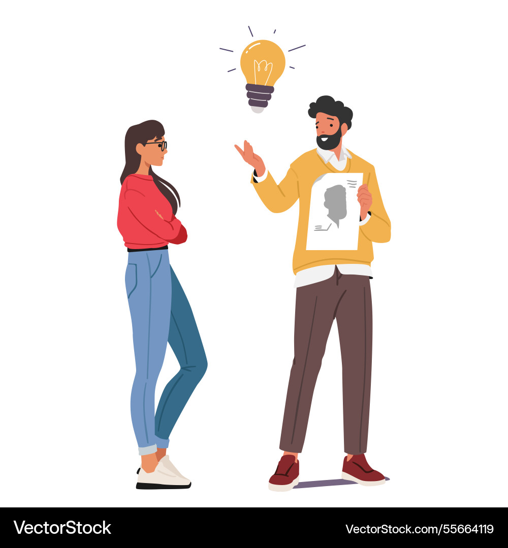 Video game designer team brainstorming searching Vector Image