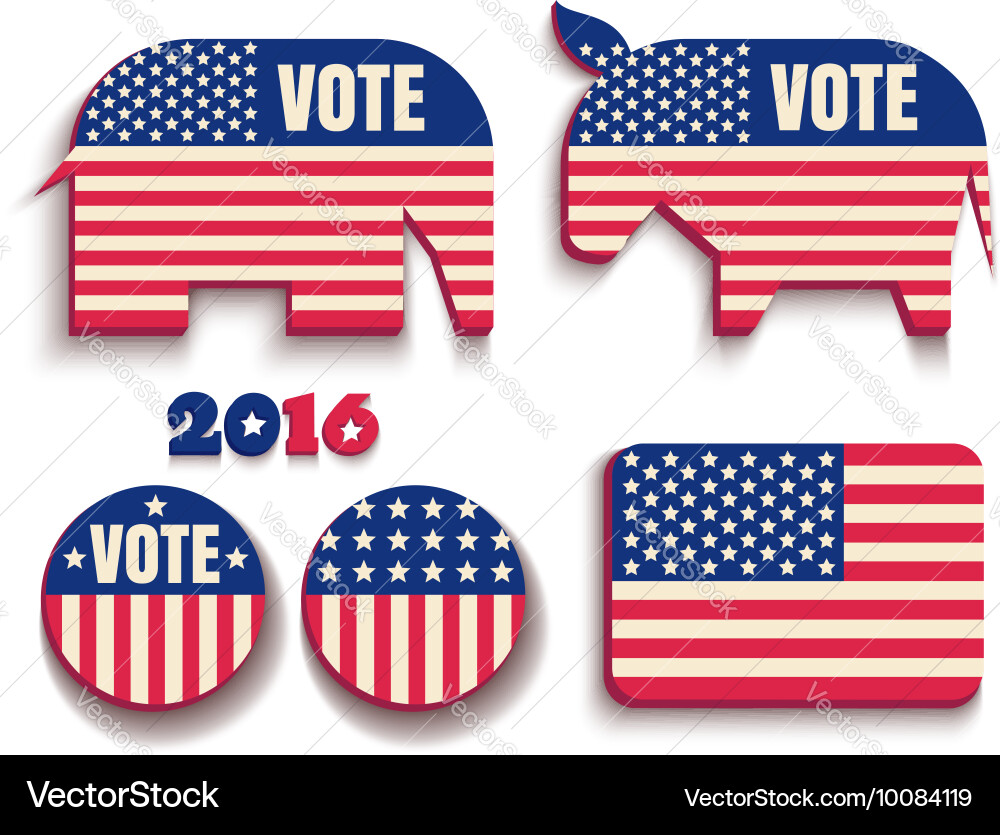 Vote usa 2016 Royalty Free Vector Image - VectorStock