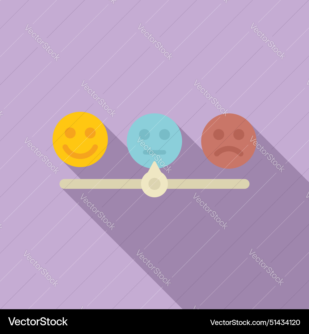 Balance of emotions concept Royalty Free Vector Image