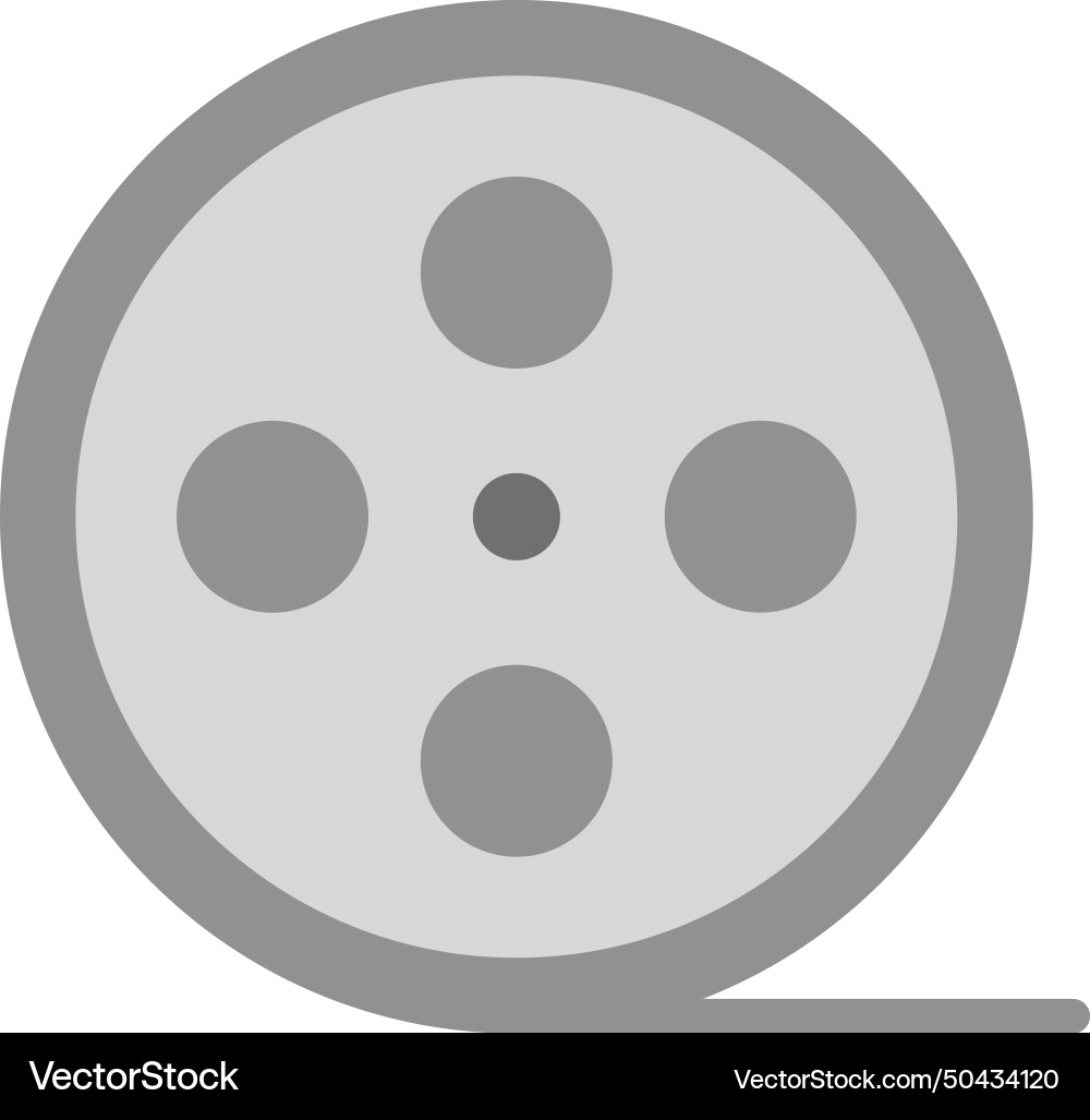 Film reel icon image Royalty Free Vector Image