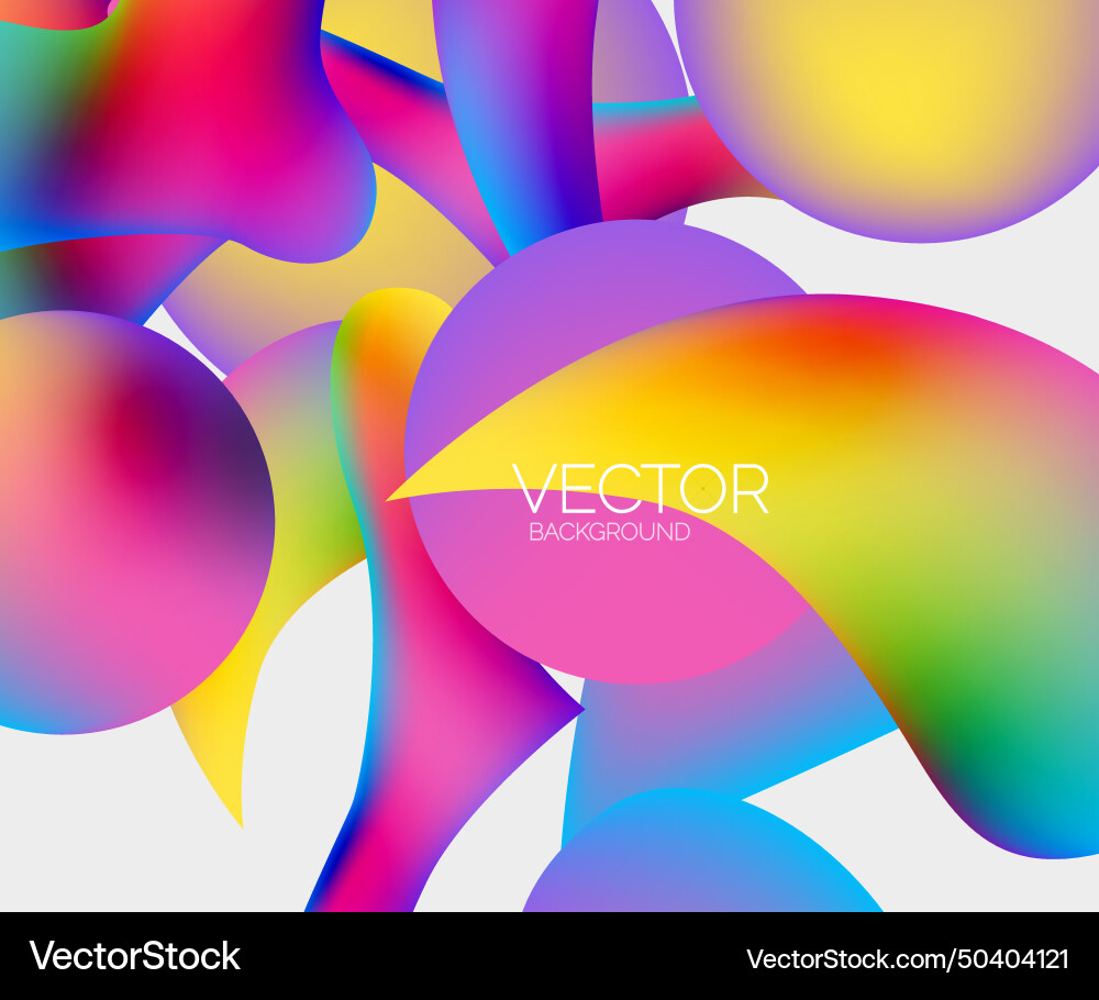 Abstract liquid bubble background Royalty Free Vector Image