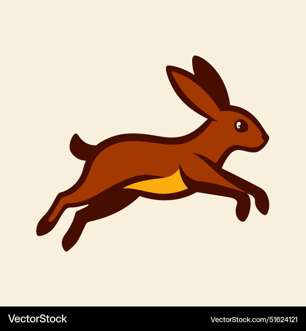 Brown hare flies icon Royalty Free Vector Image