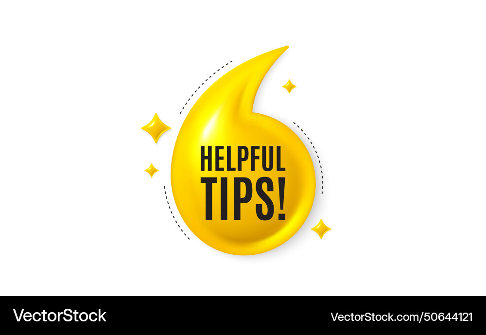 Helpful tips symbol education faq sign offer 3d Vector Image