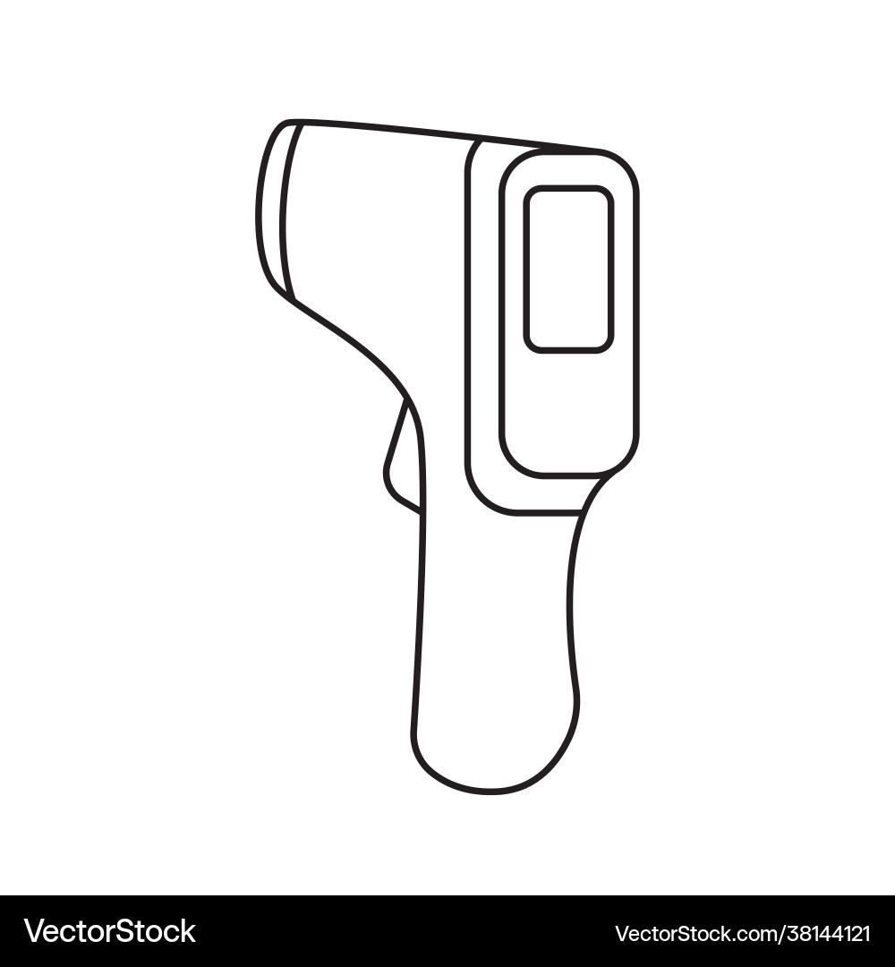 Non-Contact Infrared Thermometer Icon Royalty Free Vector