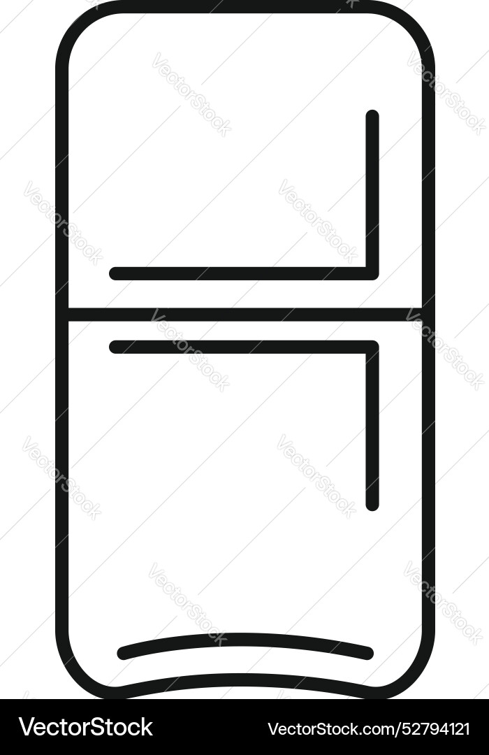 Refrigerator icon representing storing food Vector Image