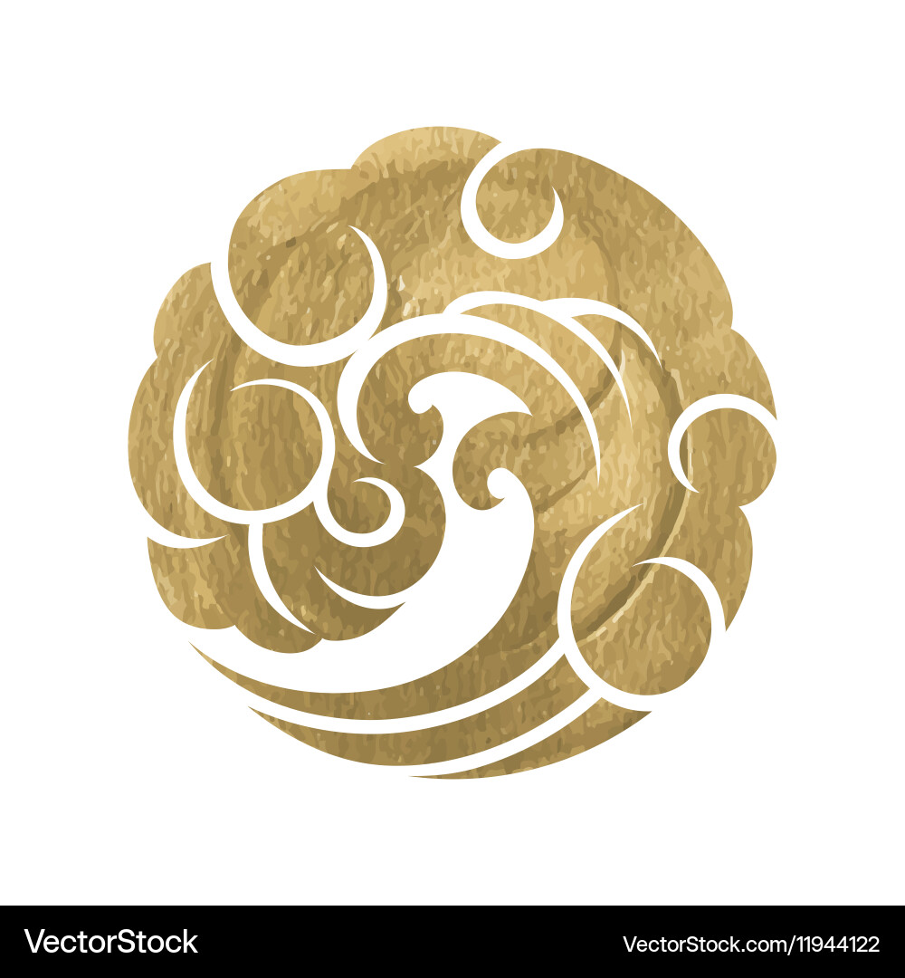 Abstract circle wave Royalty Free Vector Image