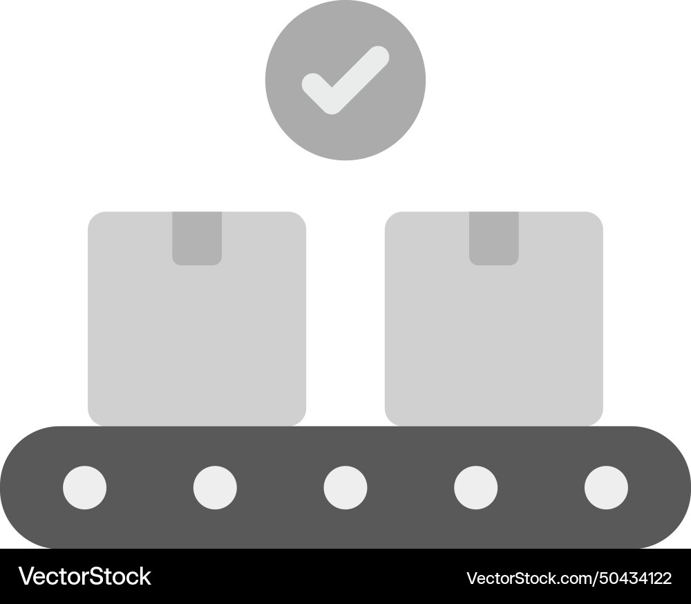 Final manufacturing icon image Royalty Free Vector Image
