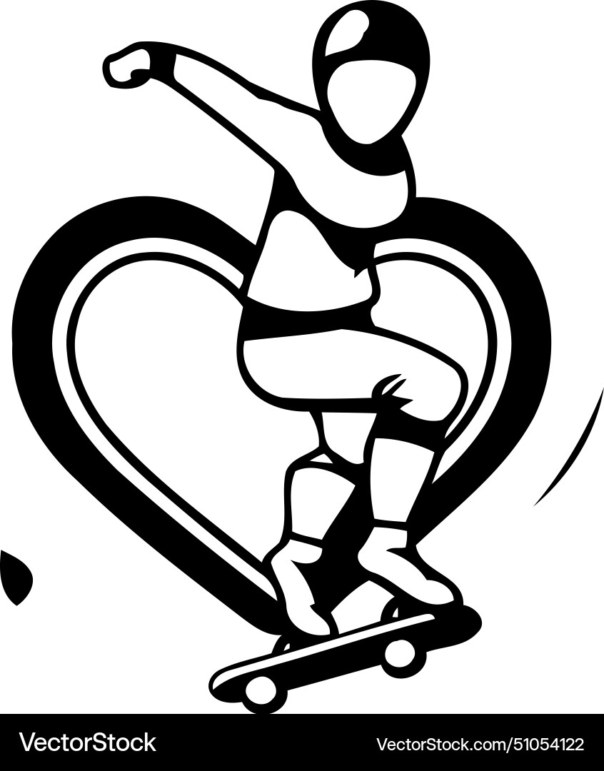 Skateboarder logo Royalty Free Vector Image - VectorStock