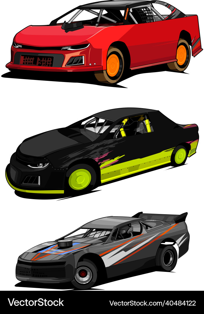 Street Stock Race Car Vector Images (12)