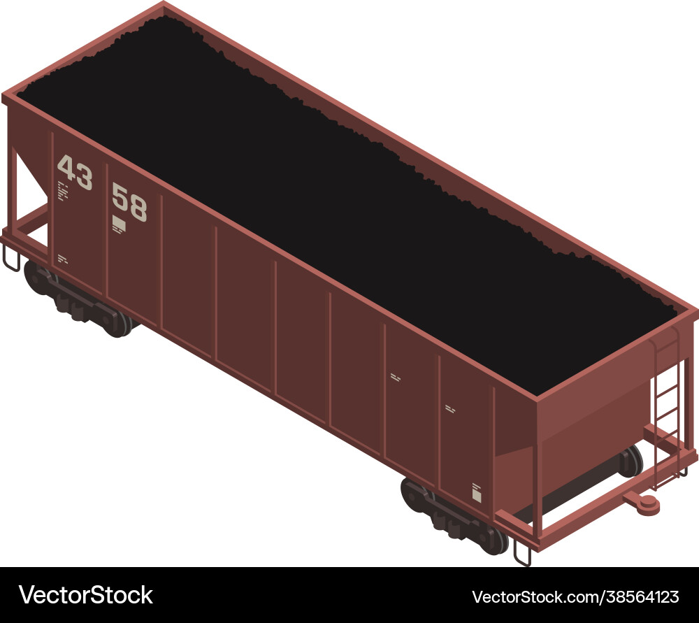 Freight train wagon icon Royalty Free Vector Image