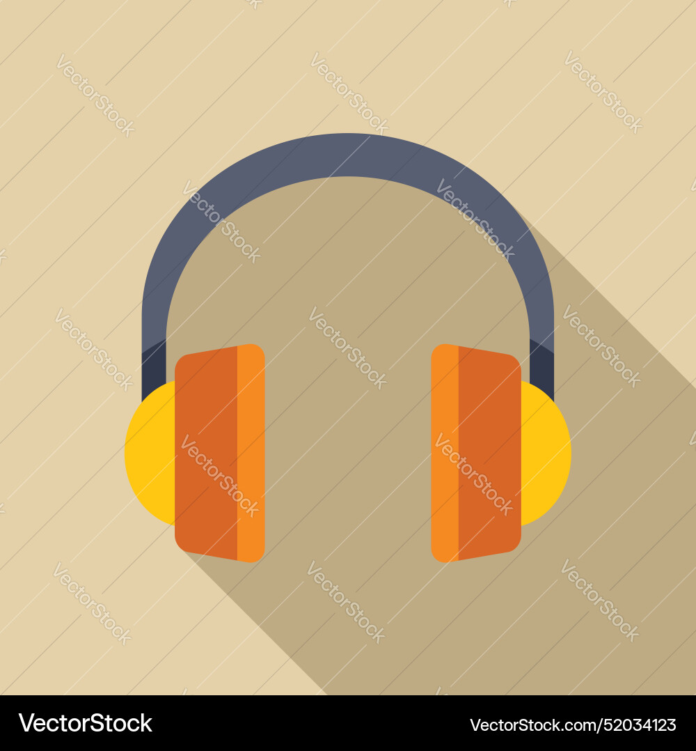 Modern wireless headphones with noise cancelling Vector Image