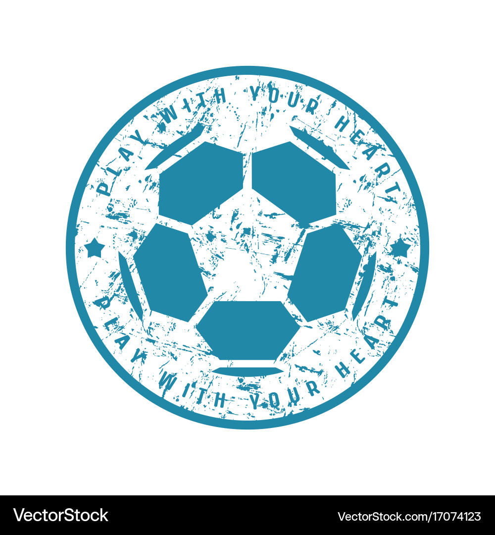 Rundes Emblem der Fußballmeisterschaft Lizenzfreier Vektor
