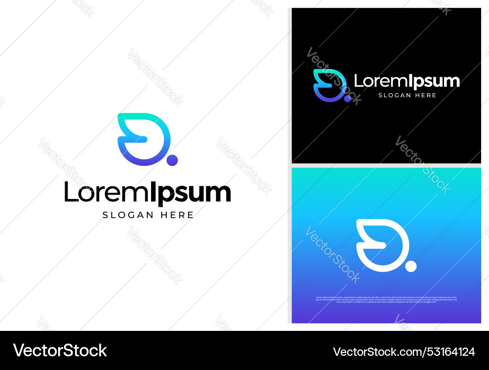 Creative wing colorful logo design template Vector Image