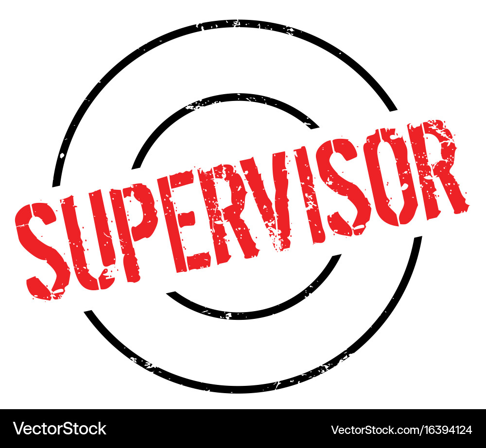 Supervisor rubber stamp Royalty Free Vector Image