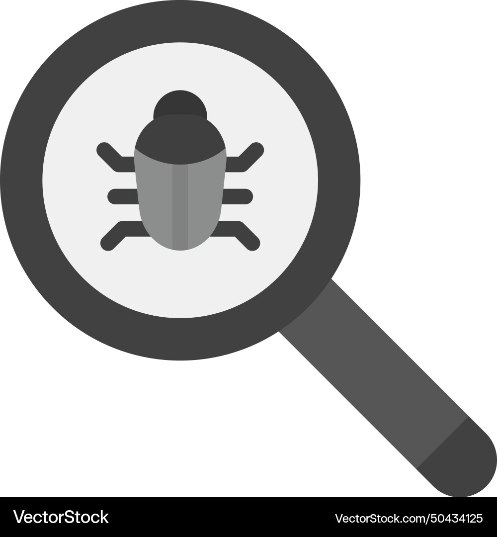 Find bugs icon image Royalty Free Vector Image